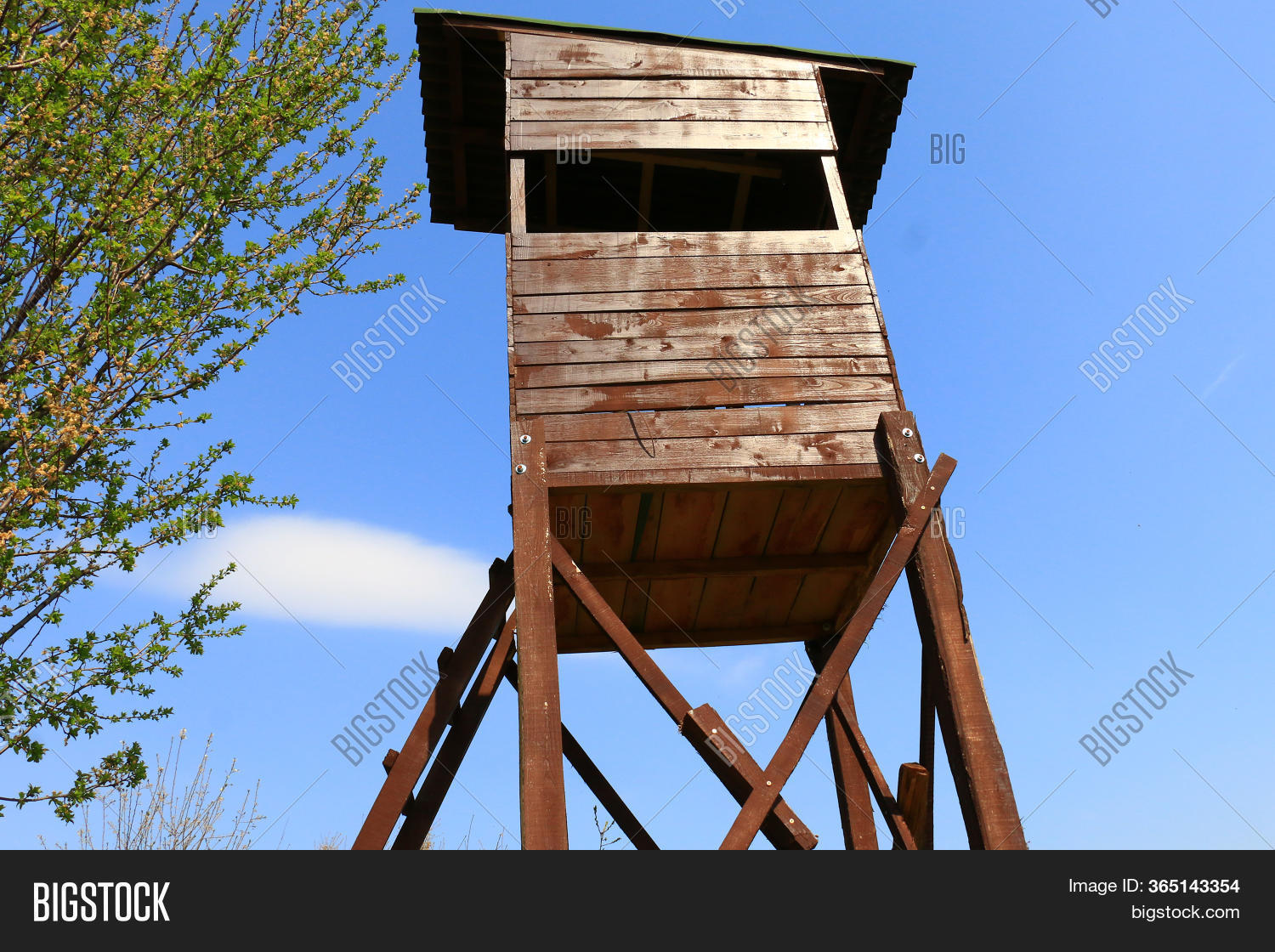 Wooden Hunter Hut On Image & Photo (Free Trial) | Bigstock