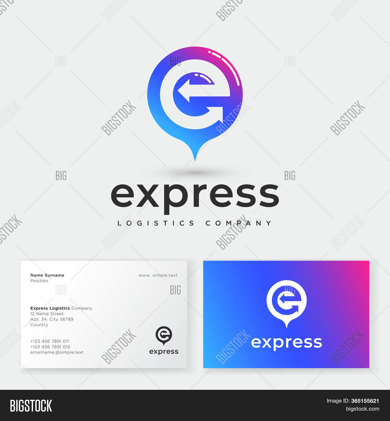 Express Logo. E Vector & Photo (Free Trial) | Bigstock