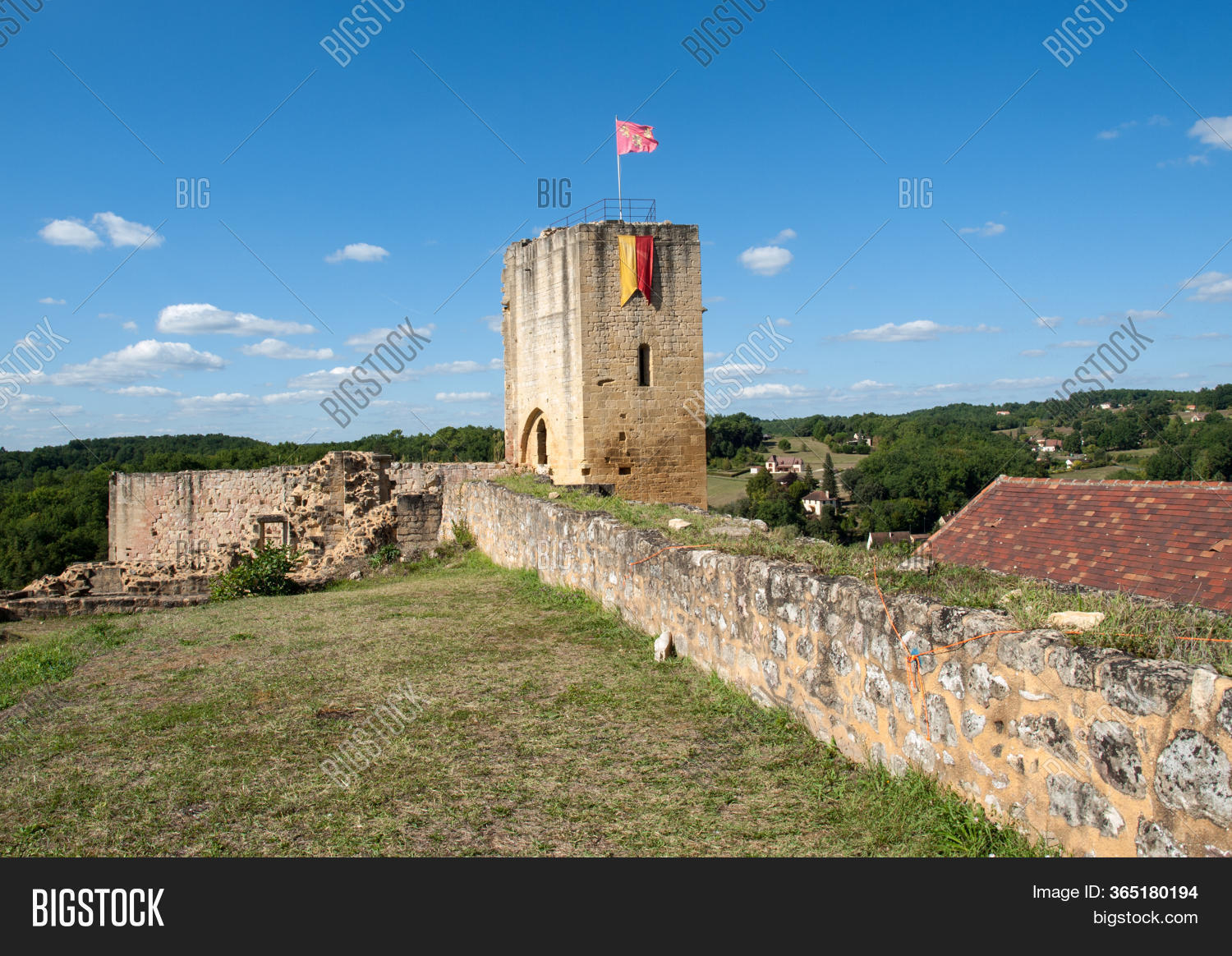 Ruins Castle Carlux Image & Photo (Free Trial) | Bigstock