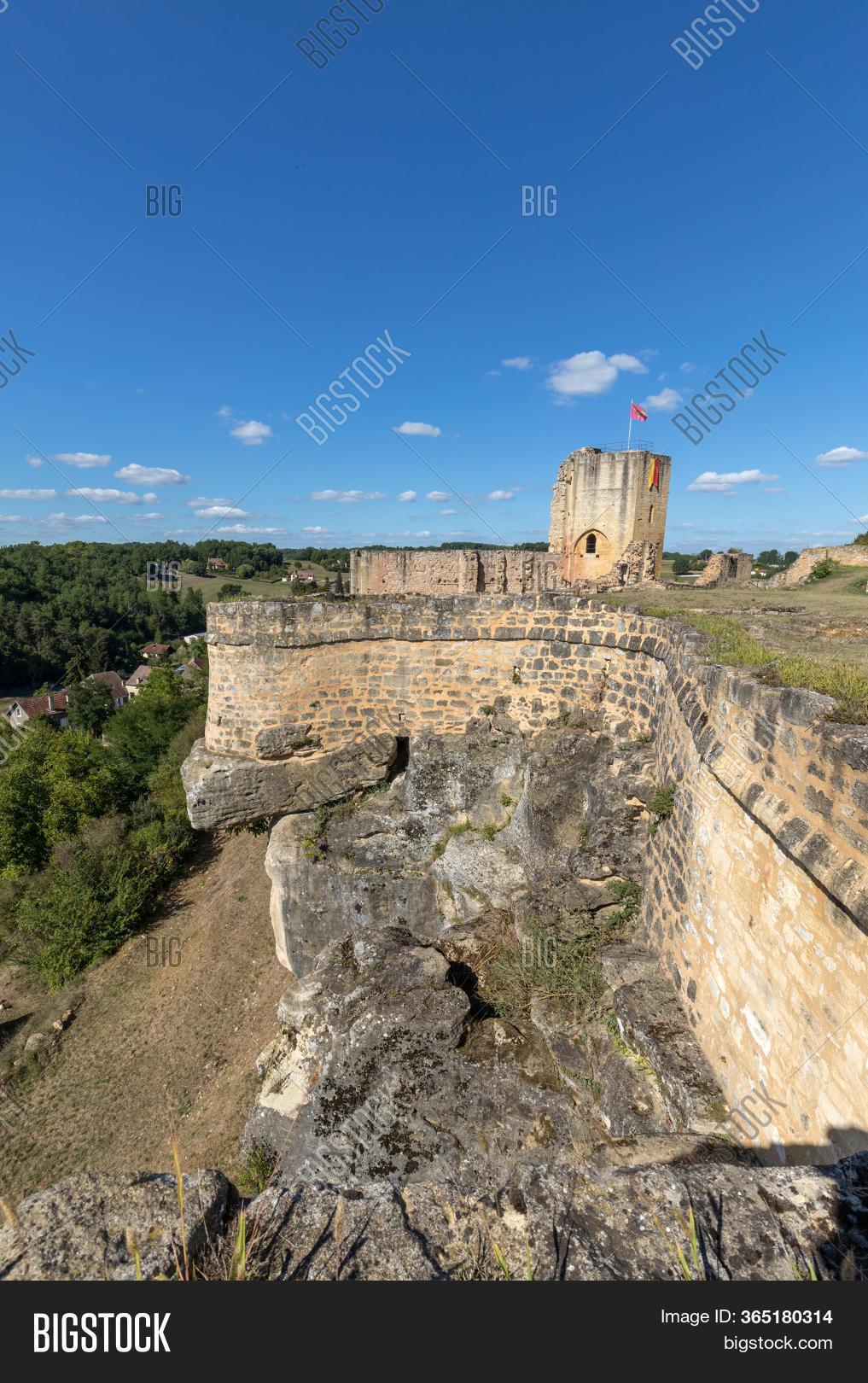 Ruins Castle Carlux Image & Photo (Free Trial) | Bigstock