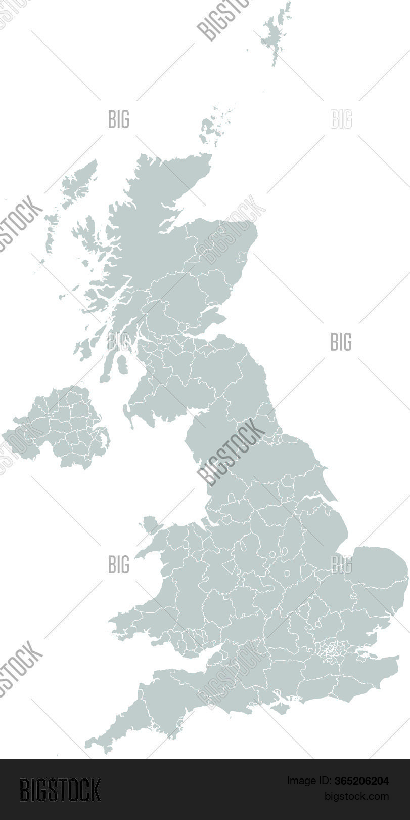 Detailed Vector Maps Vector & Photo (Free Trial) | Bigstock