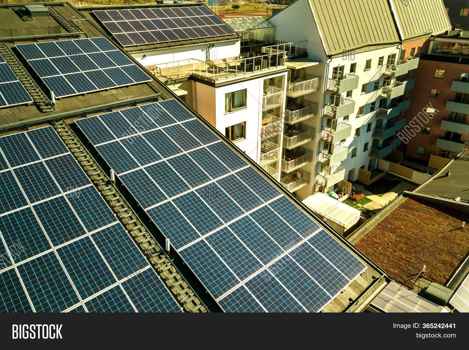 Aerial View Solar Image & Photo (Free Trial) | Bigstock