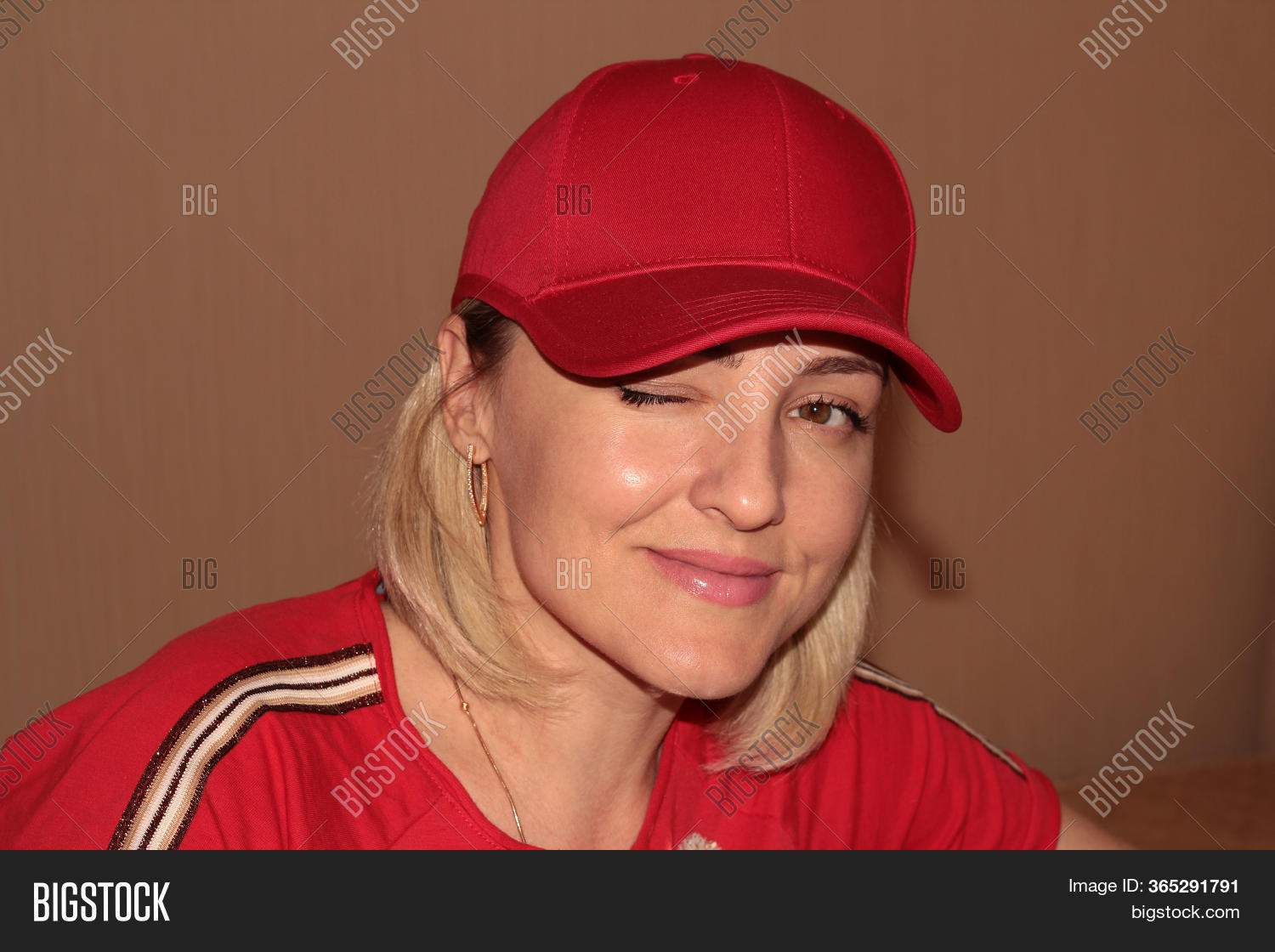 Girl Blinking One Eye Image & Photo (Free Trial) | Bigstock