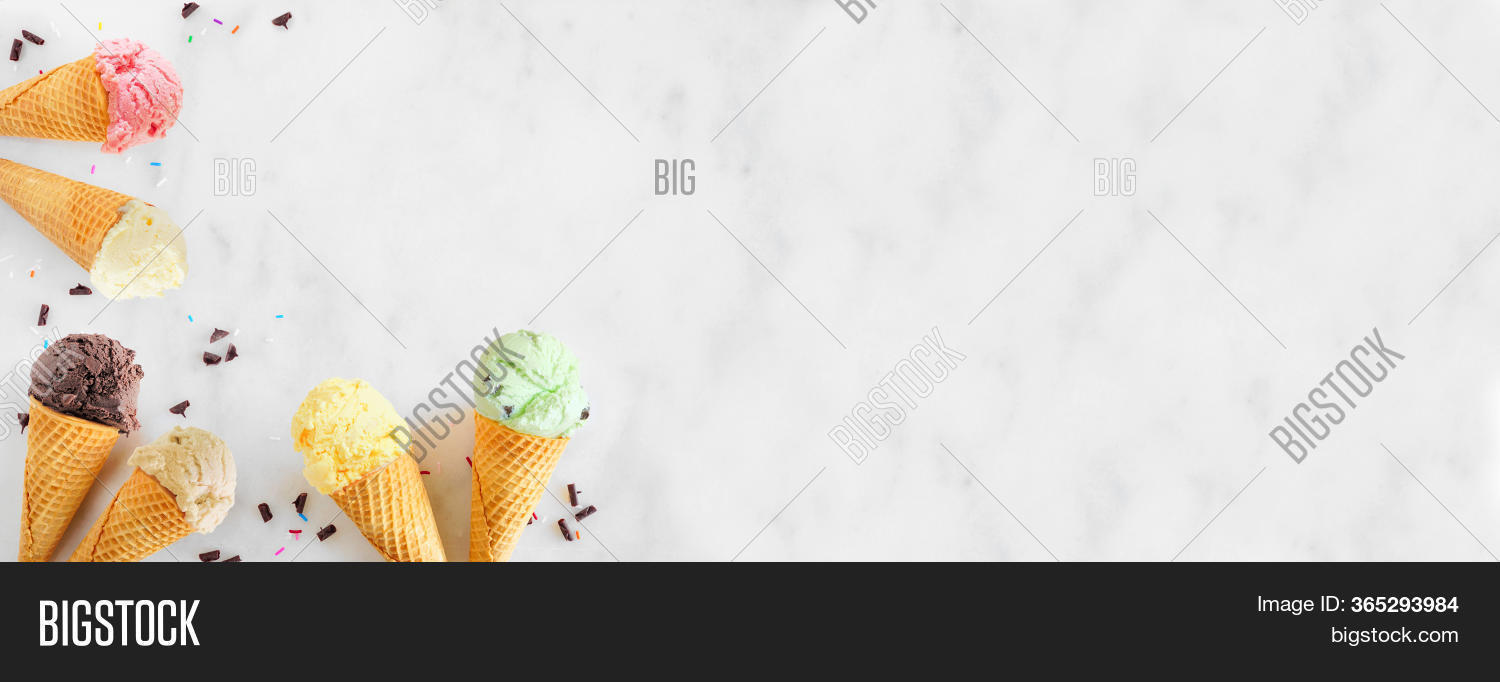 Ice Cream Cone Corner Image & Photo (Free Trial) | Bigstock