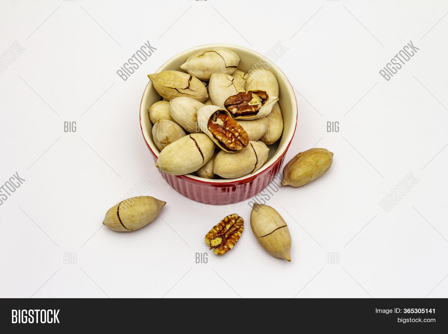 Ripe Pecan Isolated On Image & Photo (Free Trial) | Bigstock