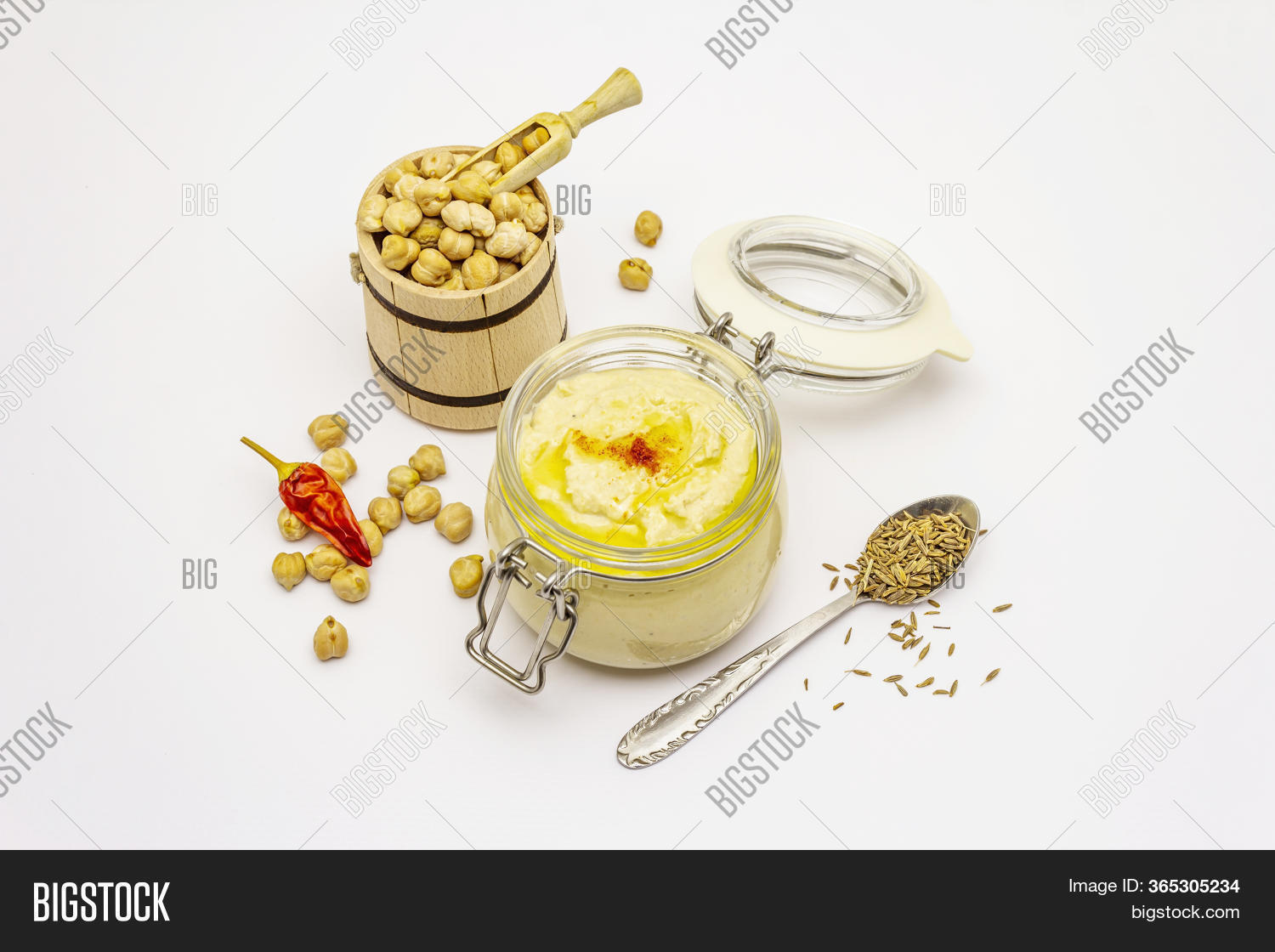 Hummus Isolated On Image & Photo (Free Trial) | Bigstock