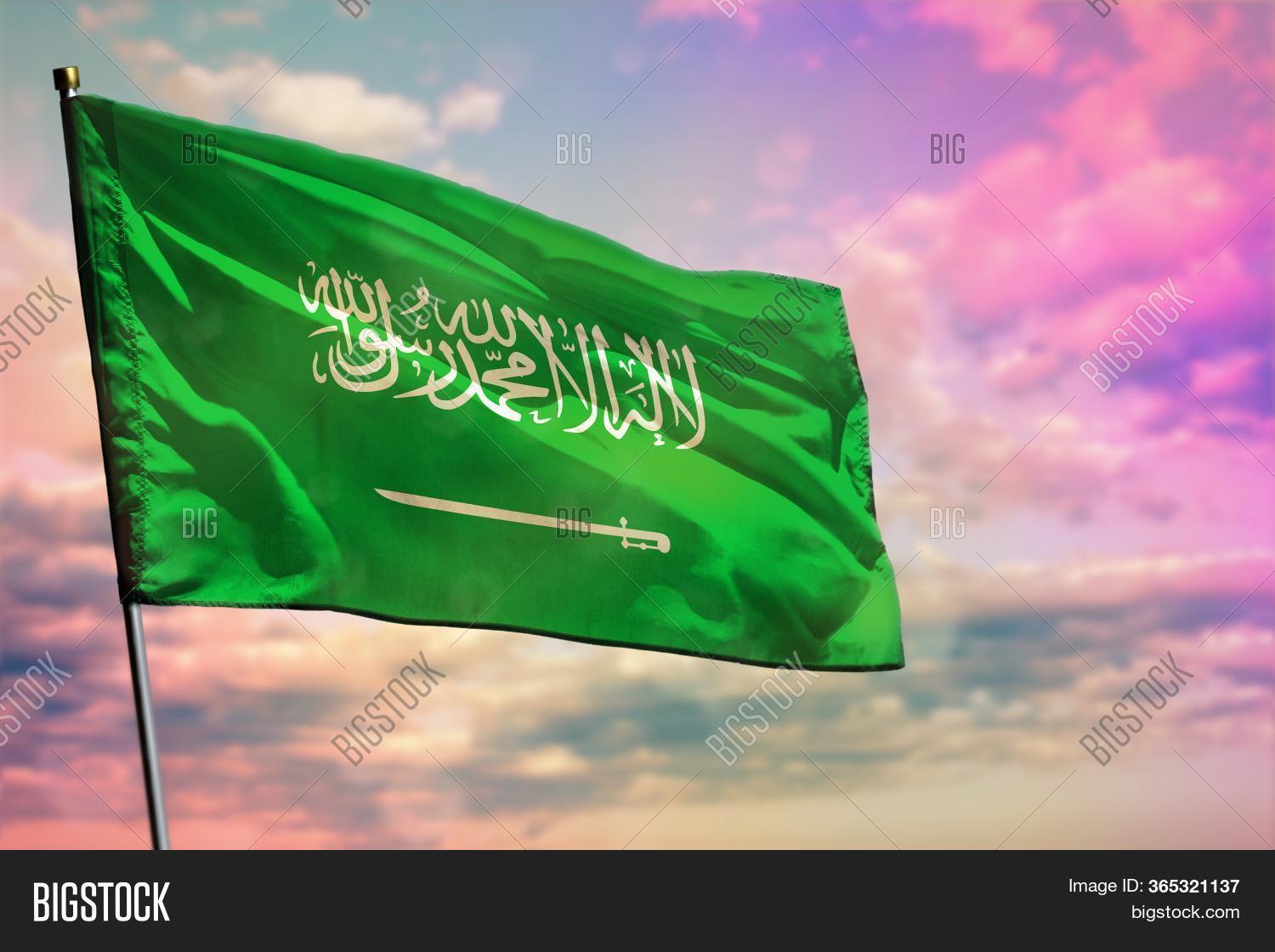 Fluttering Saudi Image & Photo (Free Trial) | Bigstock