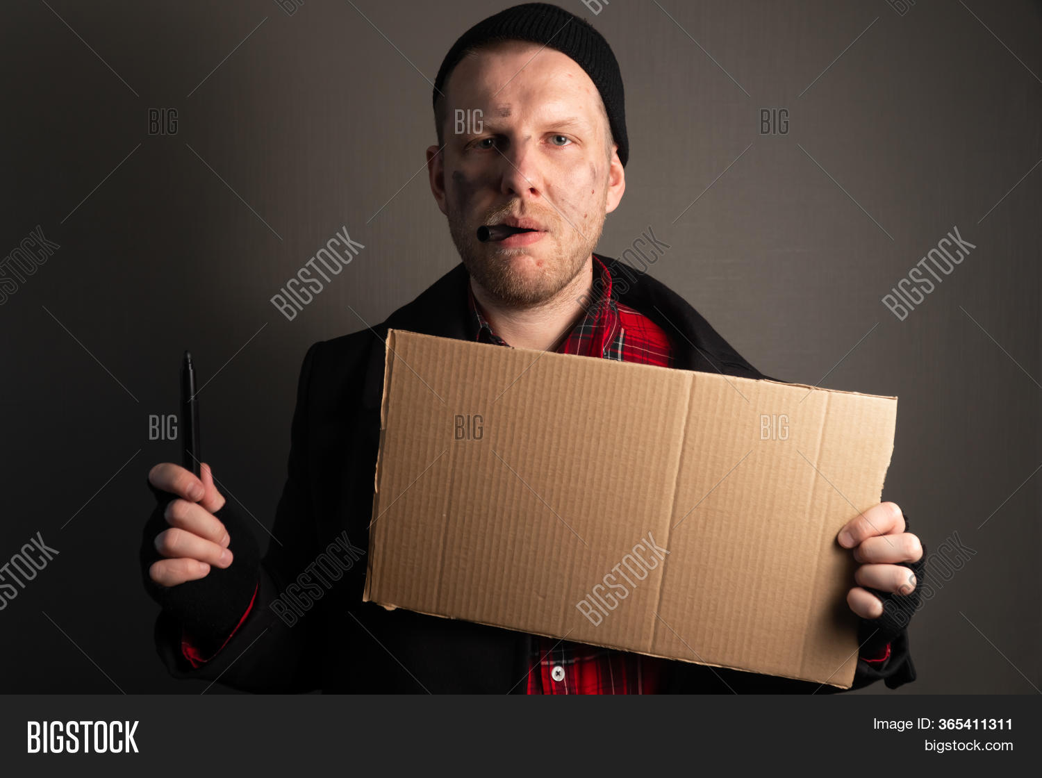 Young Beggar Holds Image & Photo (Free Trial) | Bigstock