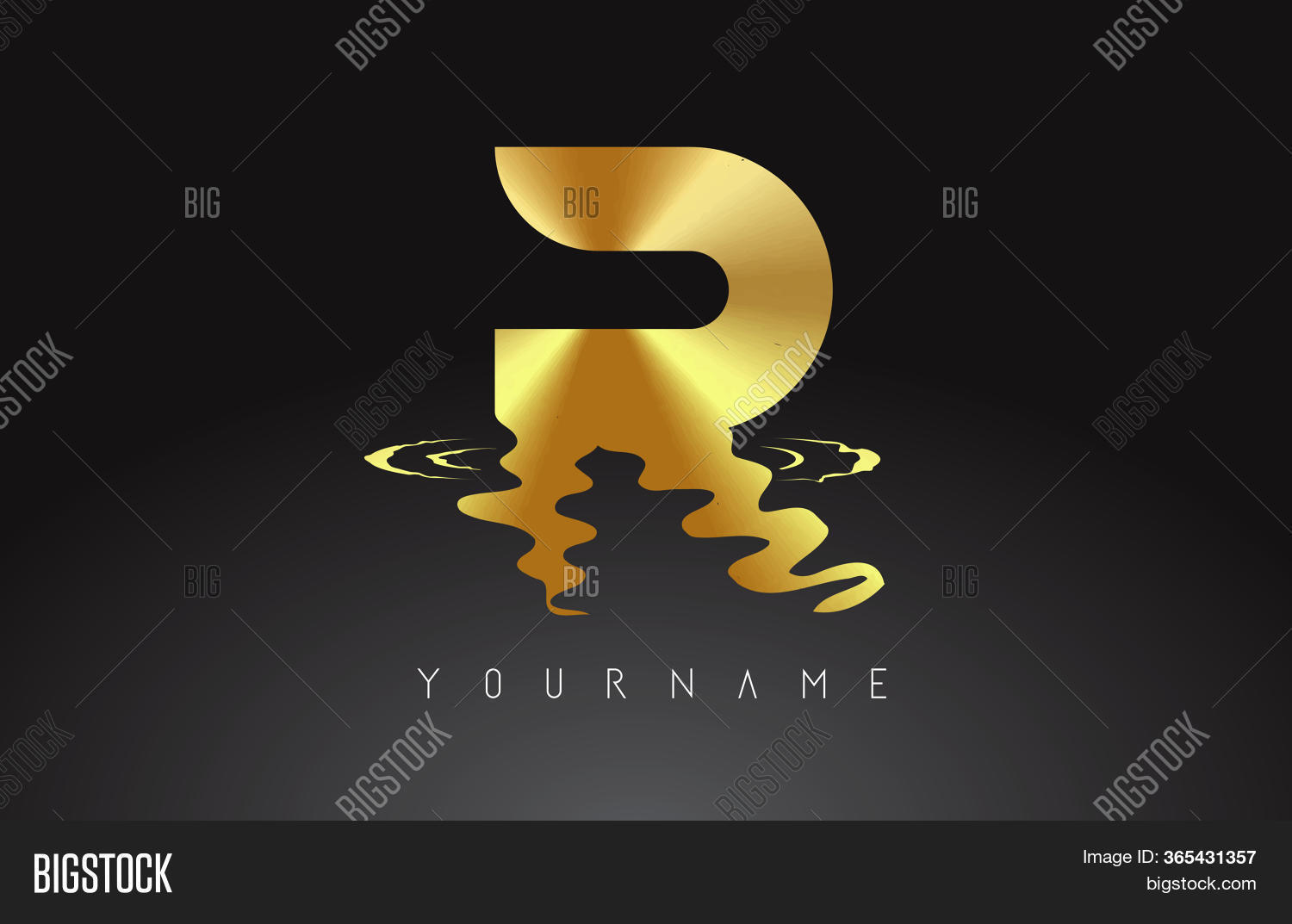 Golden R Letter Logo Vector & Photo (Free Trial) | Bigstock
