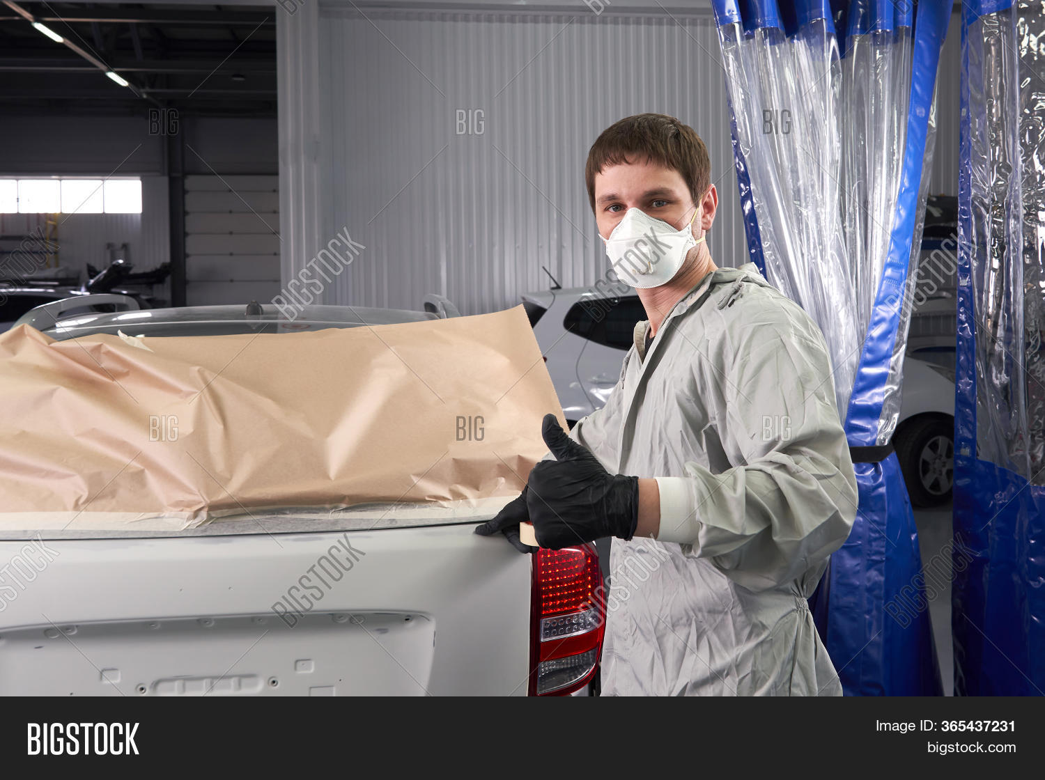 Mechanic Covering Car Image & Photo (Free Trial) | Bigstock