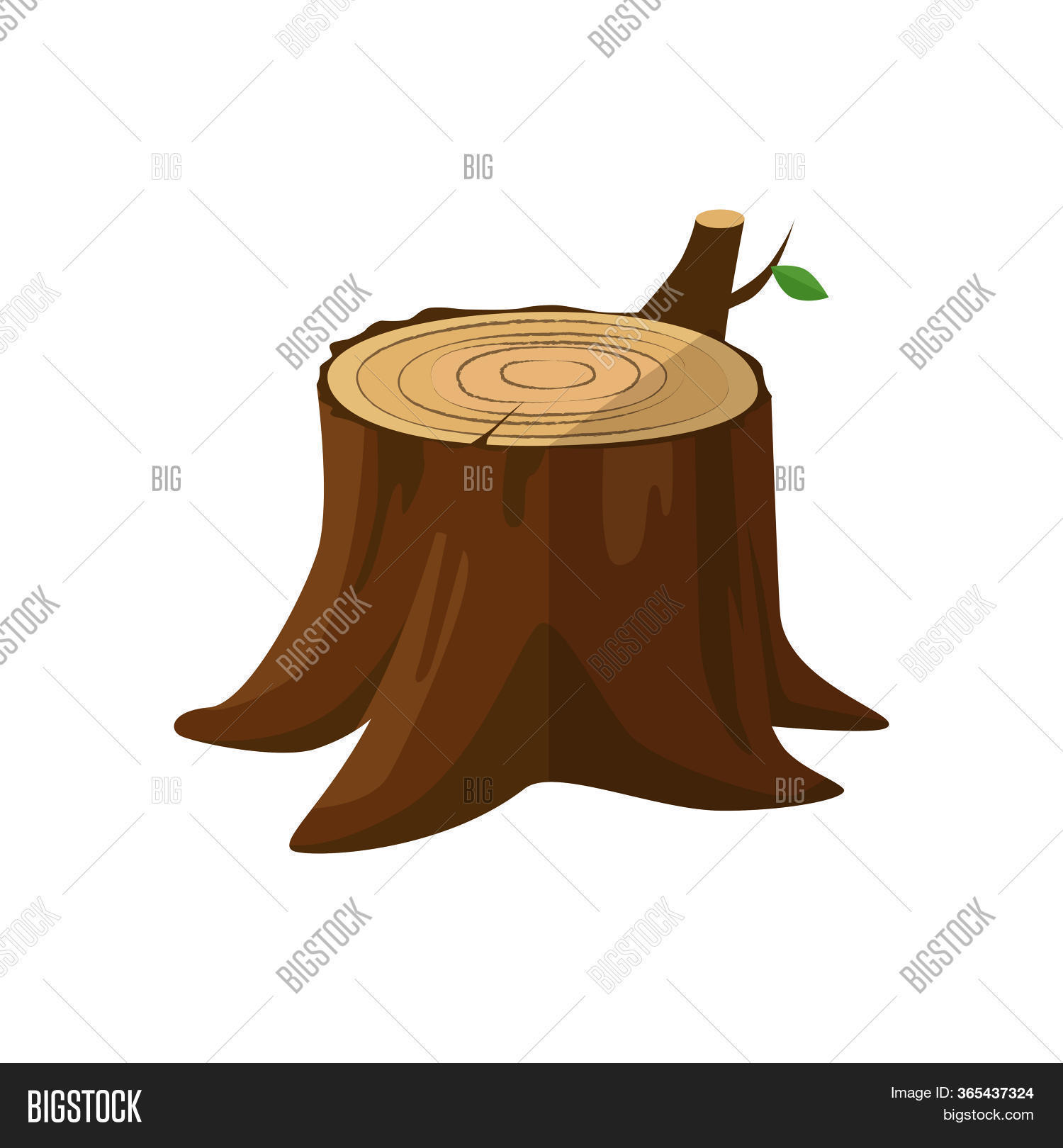 Wooden Stump Green Image & Photo (Free Trial) | Bigstock