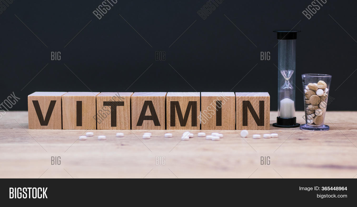 Vitamin Word Cubes On Image & Photo (Free Trial) | Bigstock