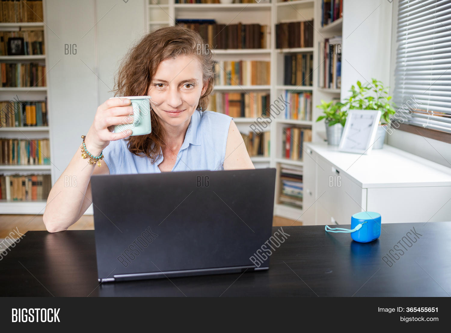 Happy Woman Working On Image & Photo (Free Trial) | Bigstock
