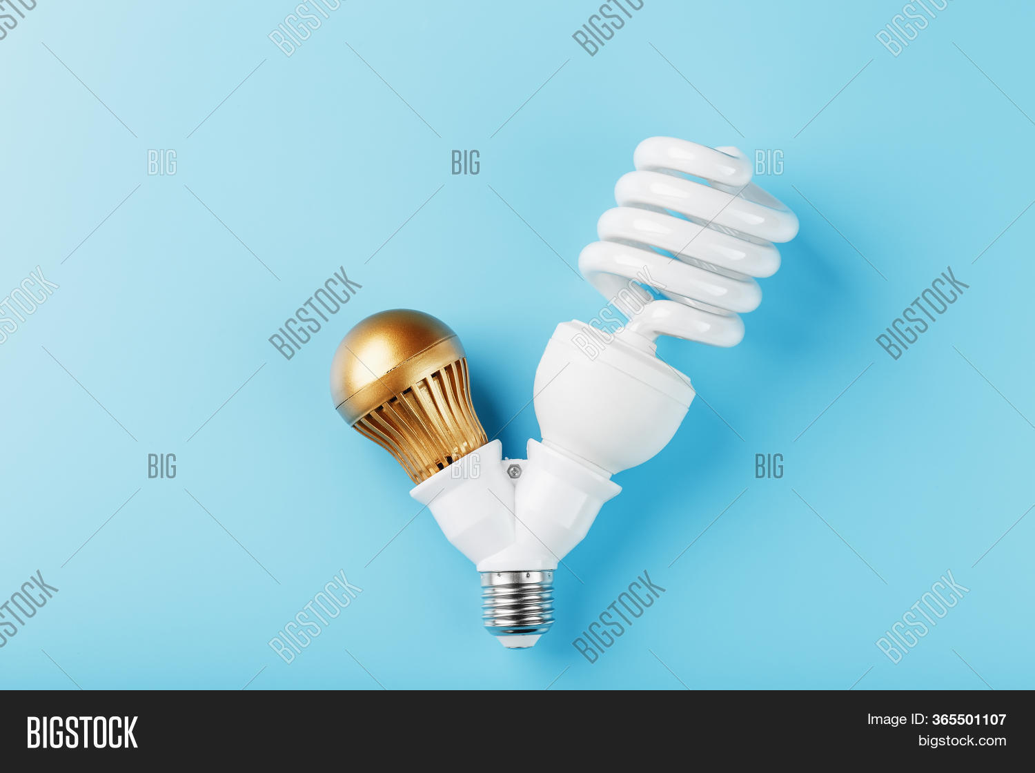Gold Led Light Bulb Image & Photo (Free Trial) | Bigstock