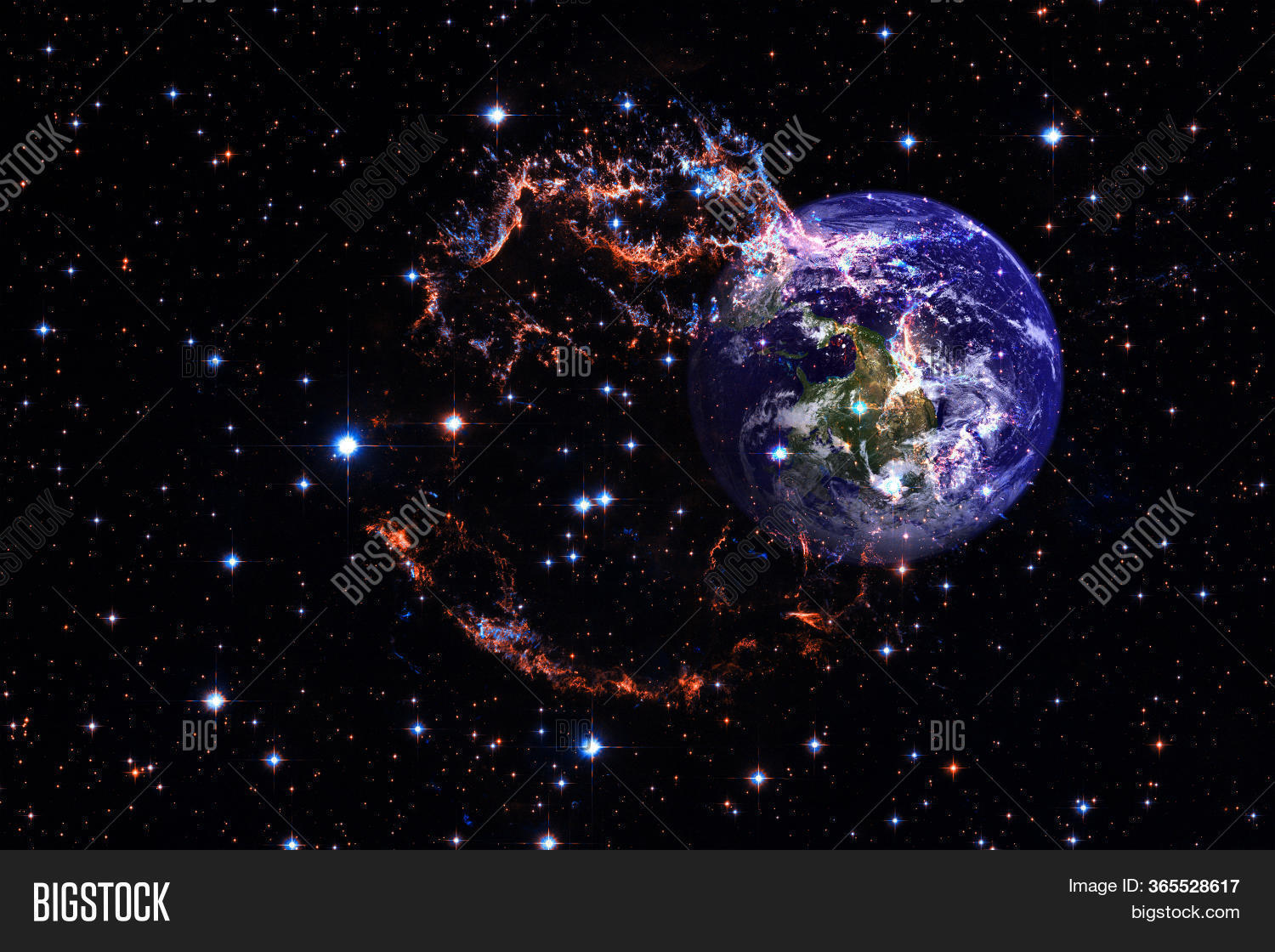 Earth Galaxy. Awesome Image & Photo (Free Trial) | Bigstock