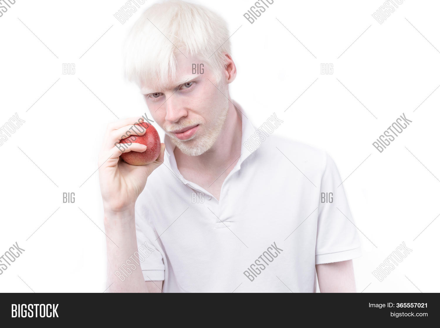 Happy Albino Man White Image & Photo (Free Trial) | Bigstock