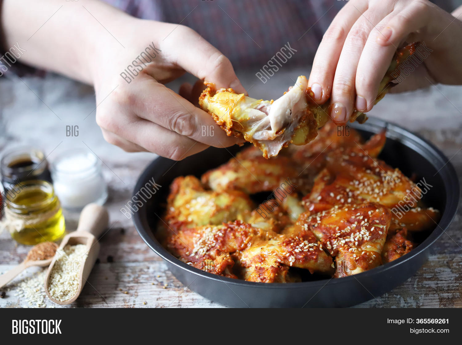 Man Eating Chicken Image & Photo (Free Trial) | Bigstock