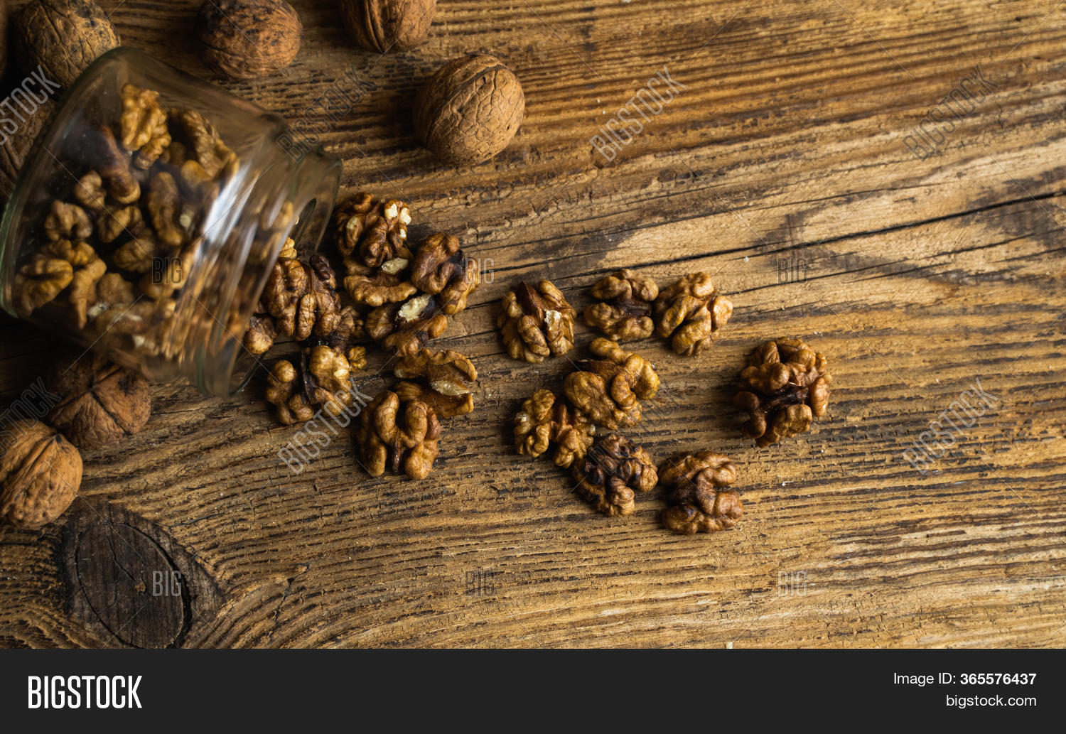 Walnut Scattered On Image & Photo (Free Trial) | Bigstock
