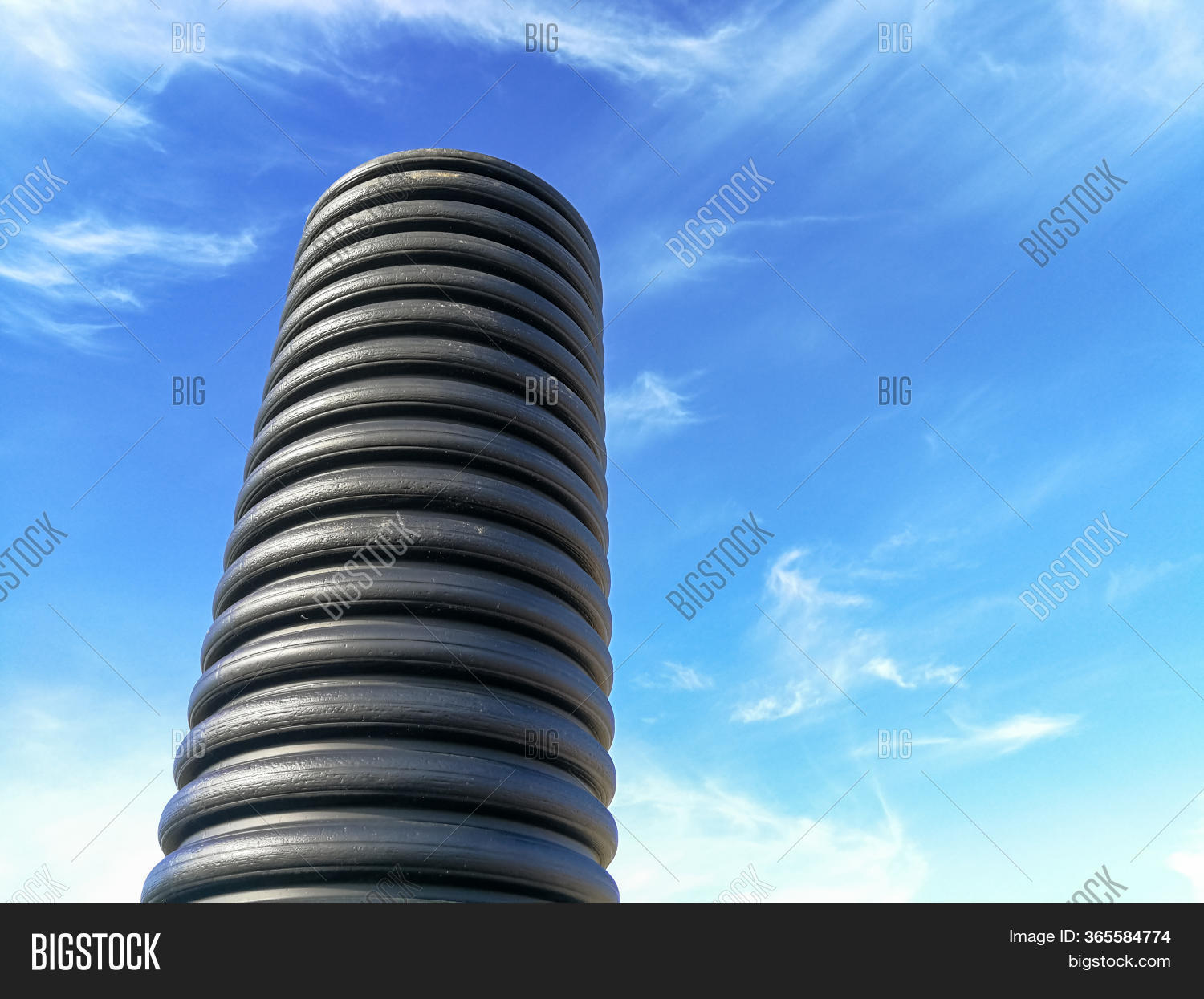 Black Corrugated Pipe Image & Photo (Free Trial) | Bigstock