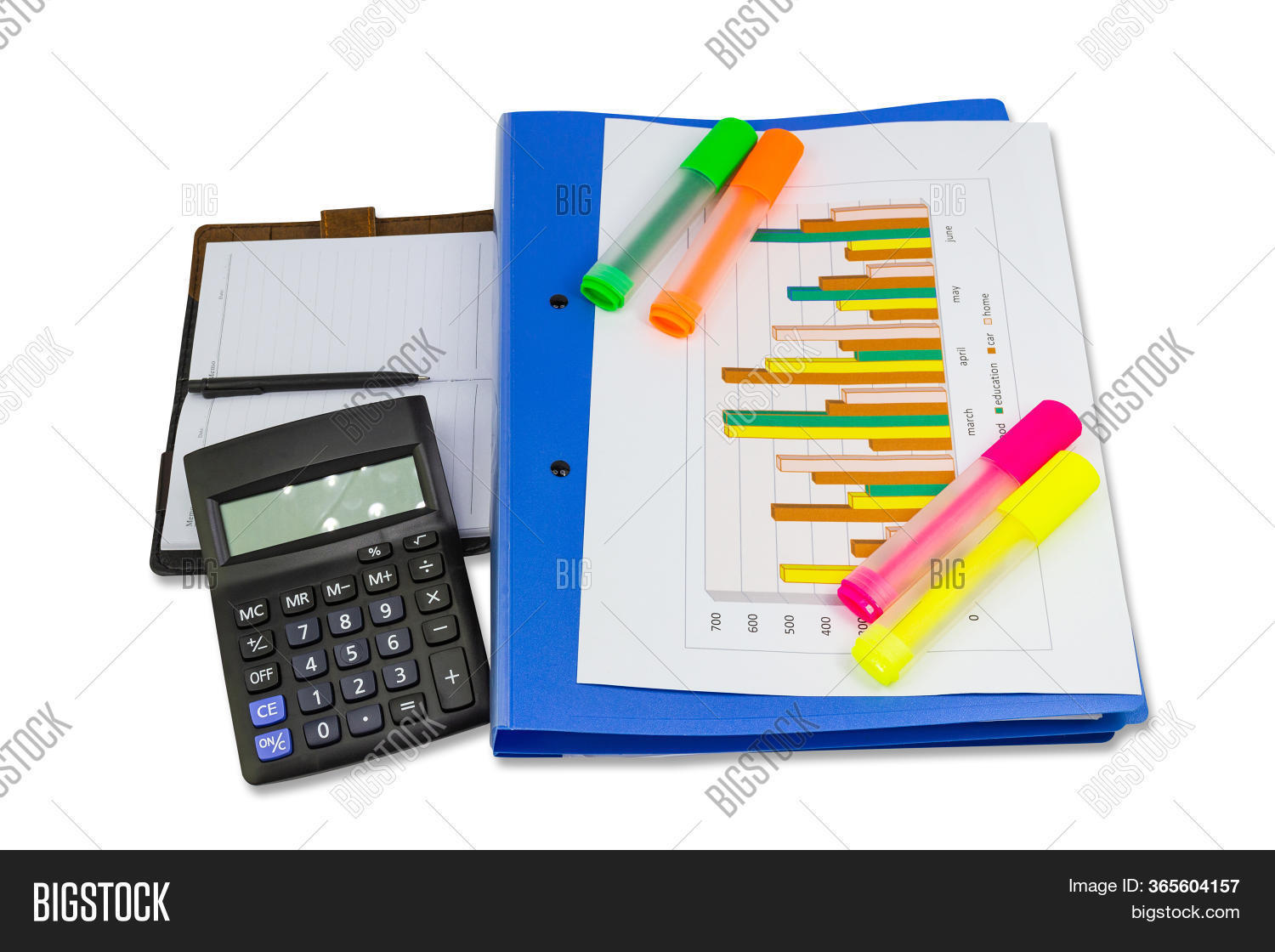 Notebook,calculator, Image & Photo (Free Trial) | Bigstock