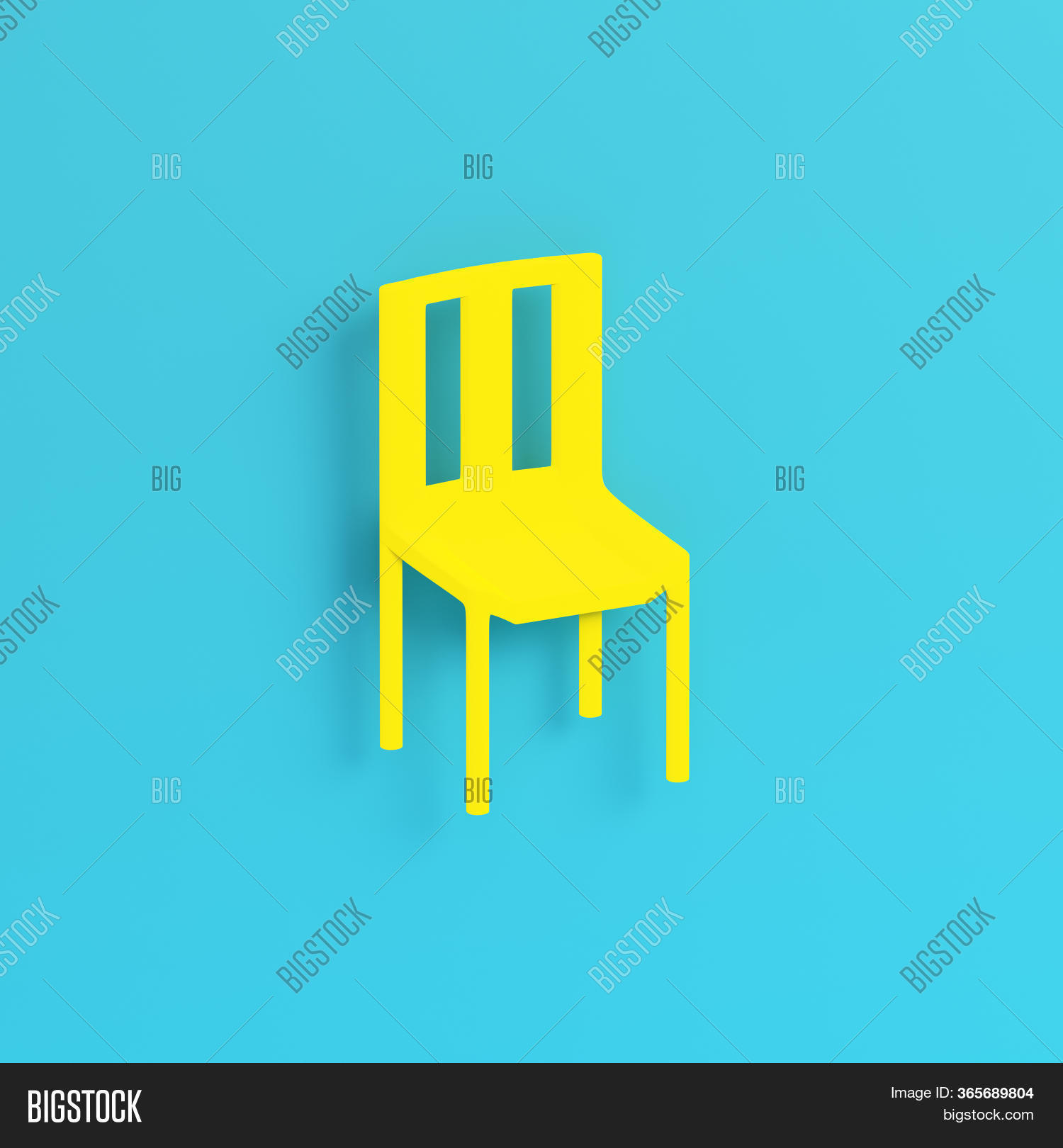 Yellow Chair On Bright Image & Photo (Free Trial) | Bigstock