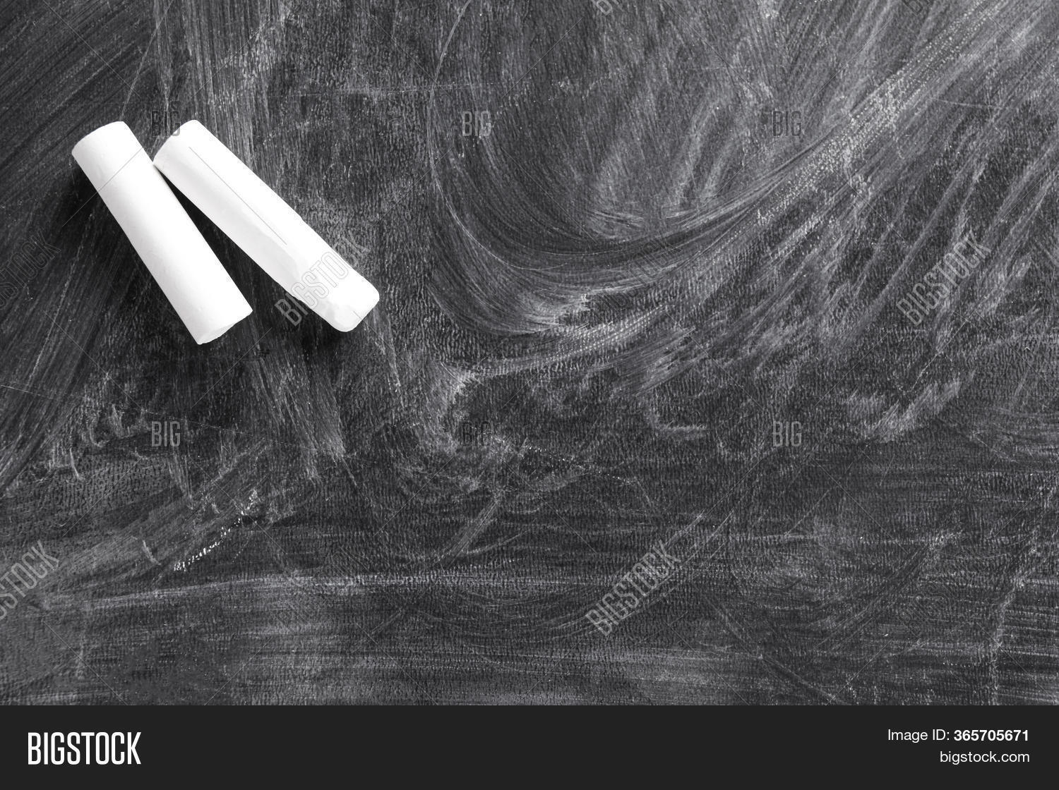 Pieces White Chalk On Image & Photo (Free Trial) | Bigstock