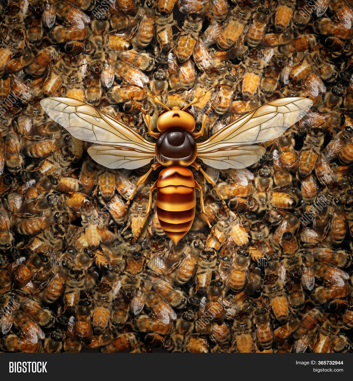 Giant Hornet Predator Image & Photo (Free Trial) | Bigstock