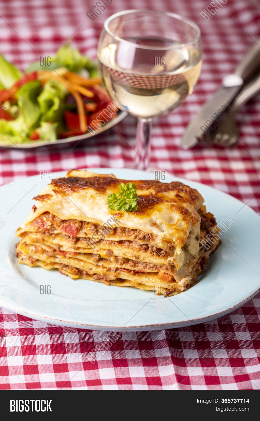 Portion Fresh Lasagna Image & Photo (Free Trial) | Bigstock