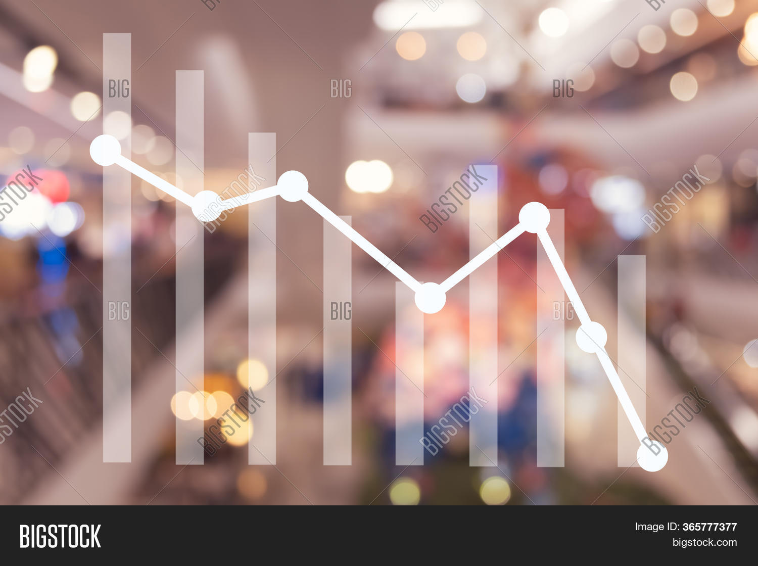 Down Trend Graph On Image & Photo (Free Trial) | Bigstock