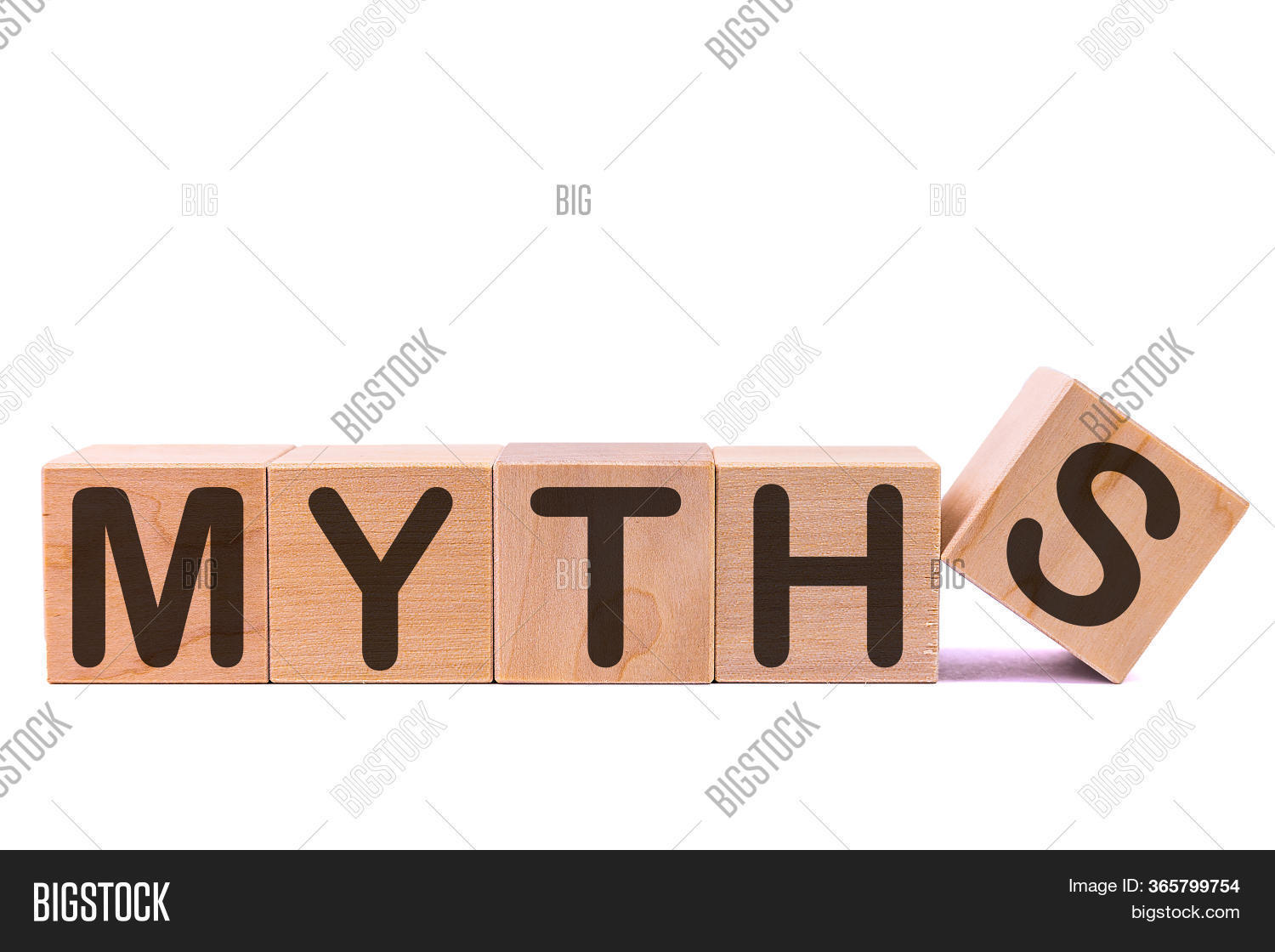 Word Myths Made Wooden Image & Photo (Free Trial) | Bigstock