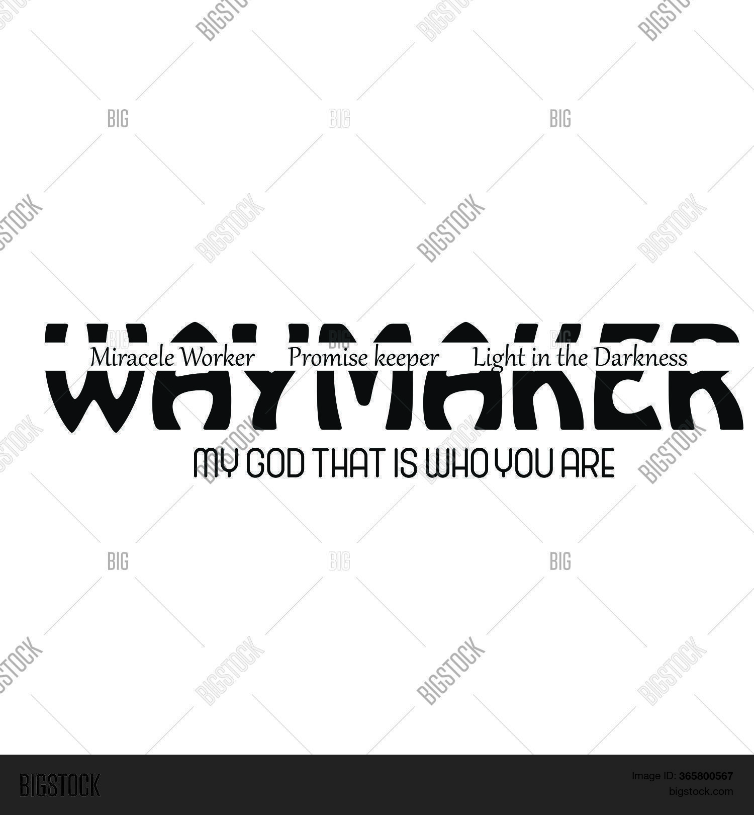 Way Maker, Christian Vector & Photo (Free Trial) | Bigstock
