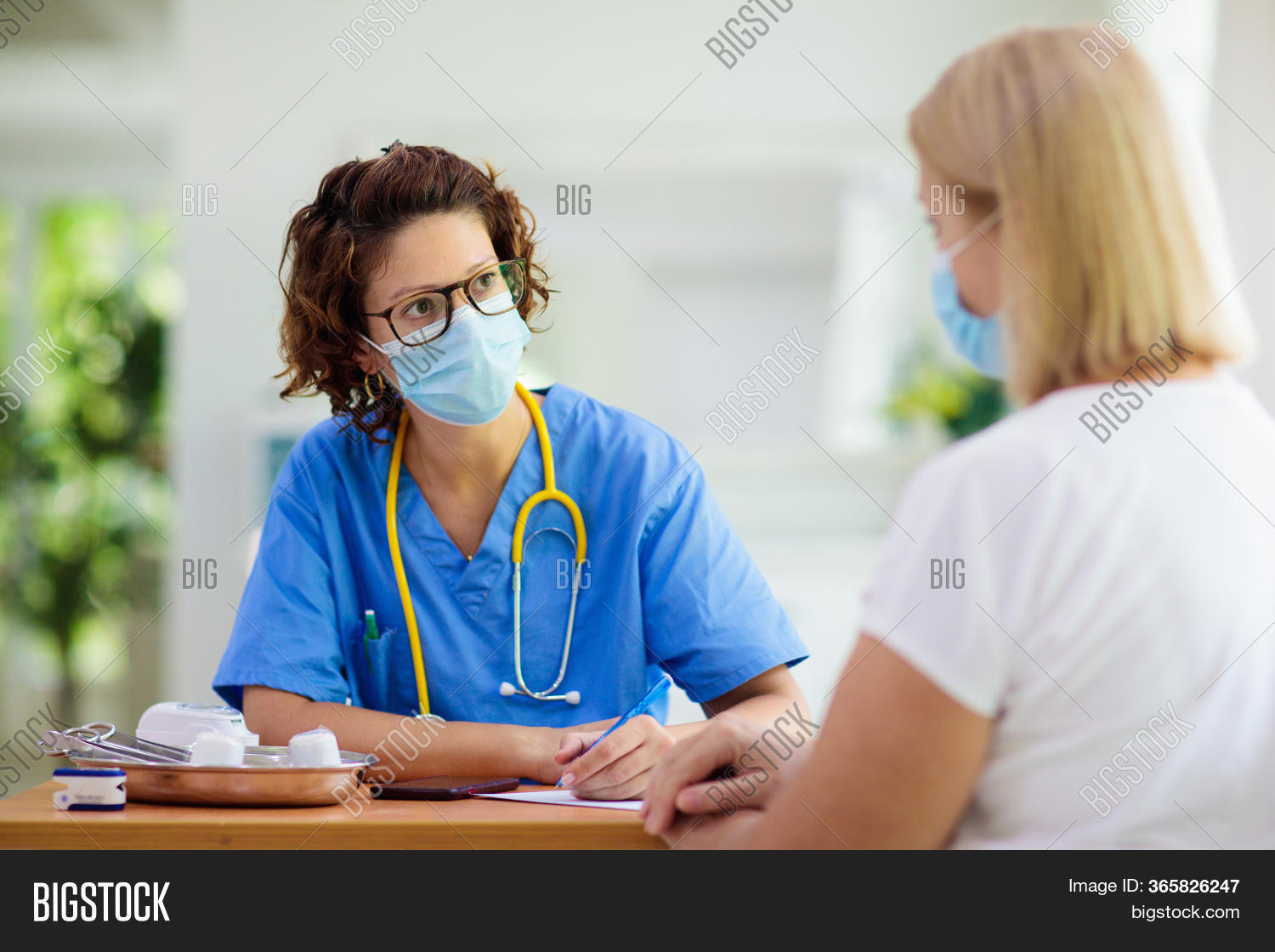 Doctor Examining Sick Image & Photo (Free Trial) | Bigstock