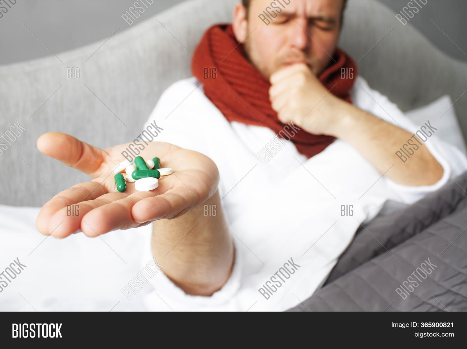 Male Hand Pills Close Image & Photo (Free Trial) | Bigstock