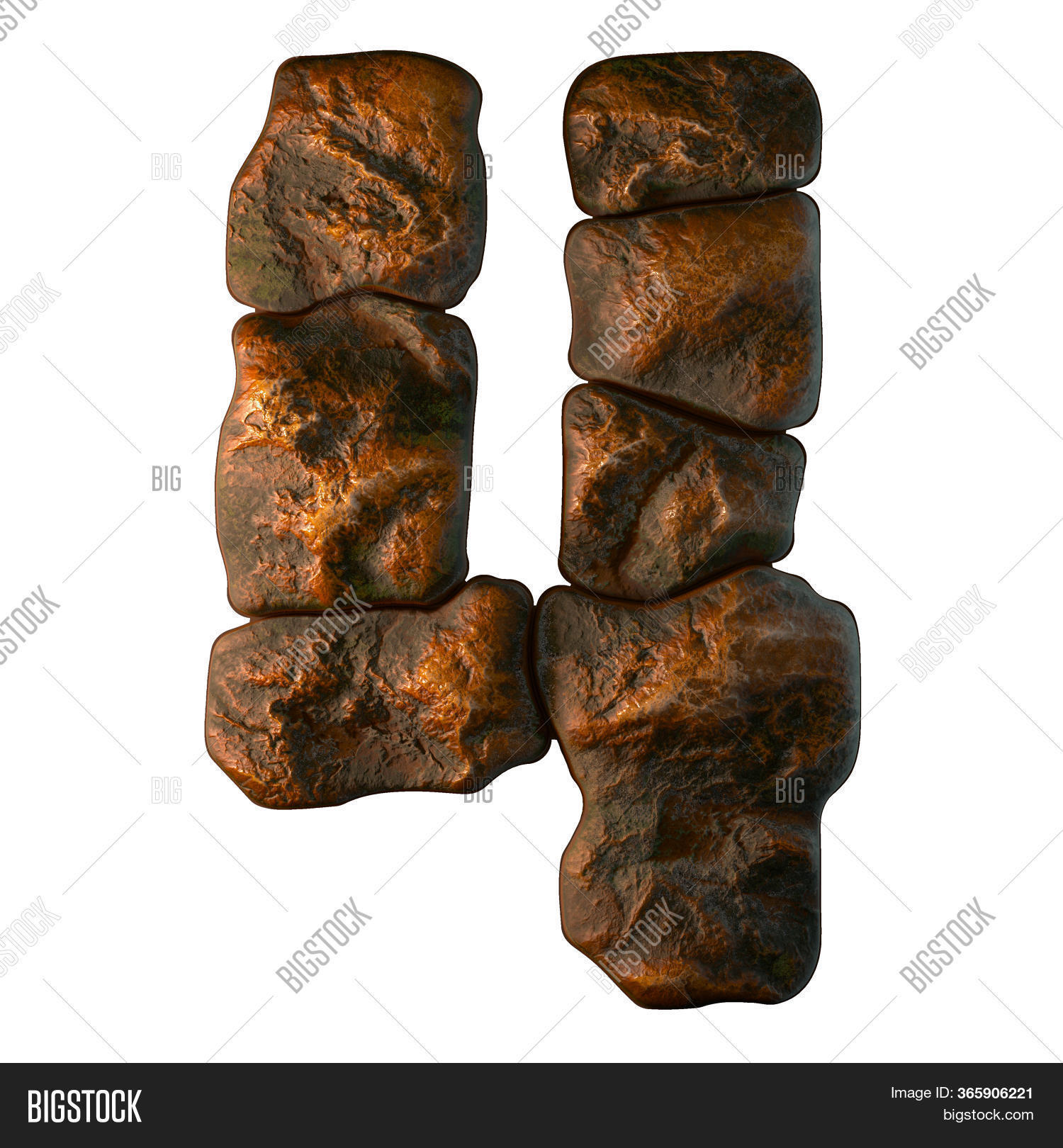 Rocky Number 4. Font Image & Photo (Free Trial) | Bigstock