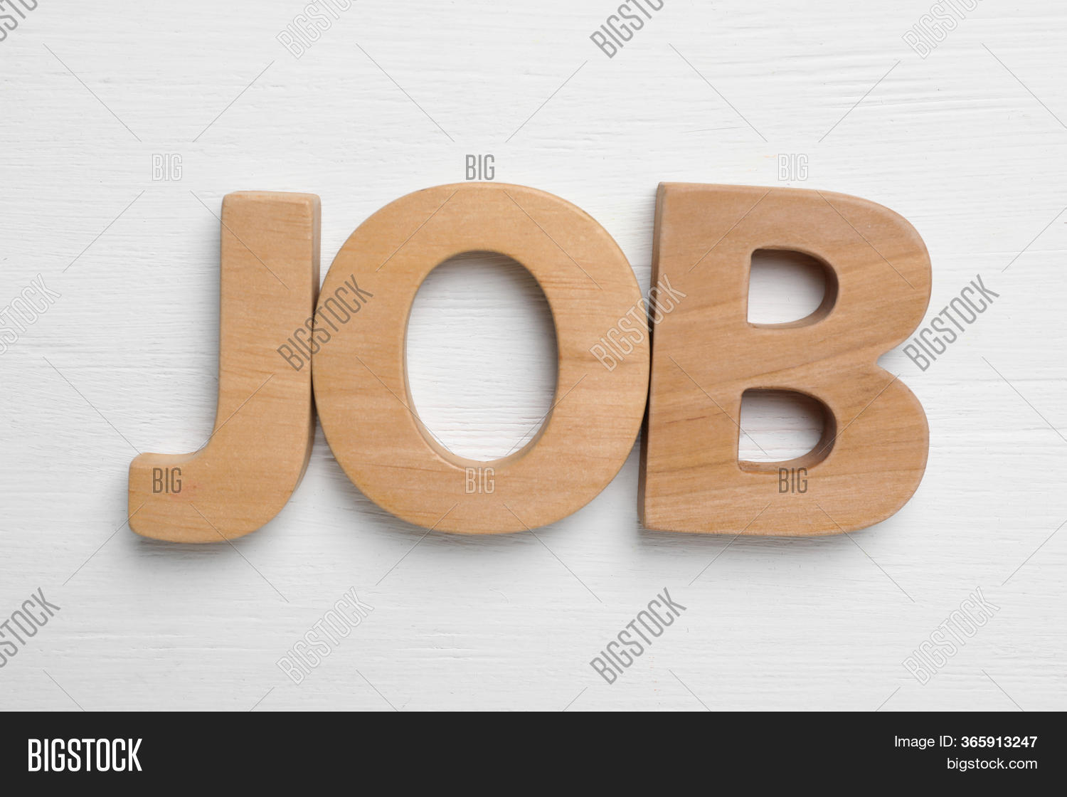 Word Job Made Wooden Image & Photo (Free Trial) | Bigstock