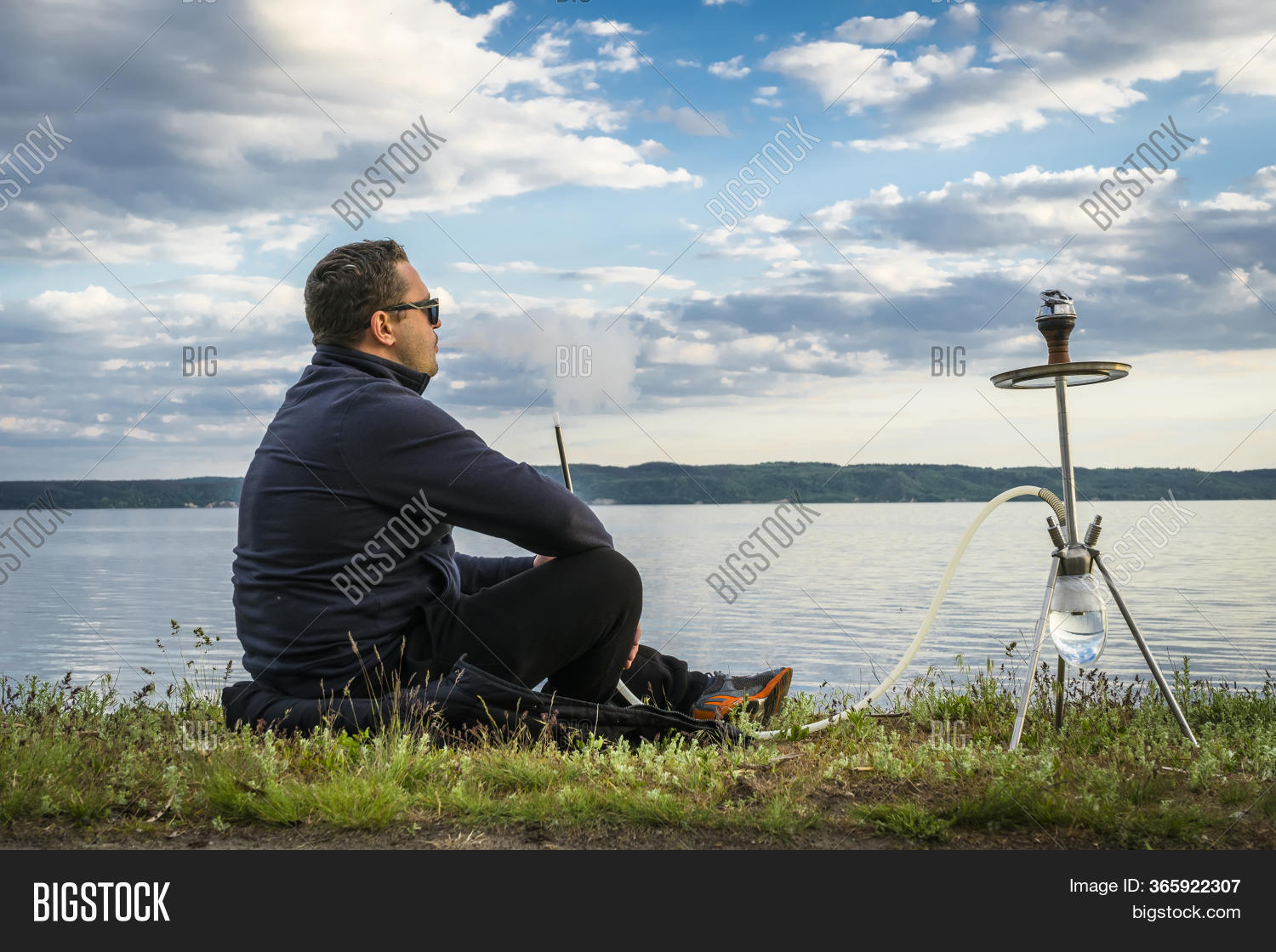 Man Smoking Hookah Image & Photo (Free Trial) | Bigstock
