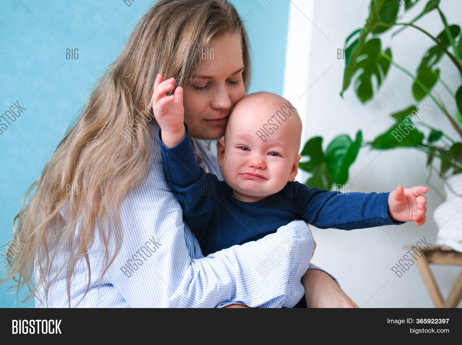 Mom Hugs Crying Moody Image & Photo (Free Trial) | Bigstock