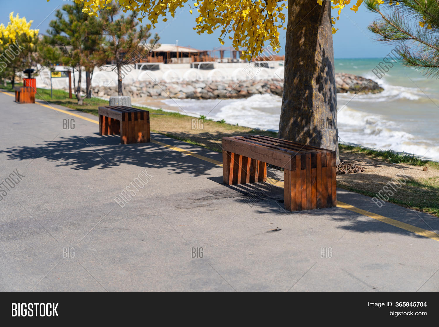 Empty Promenade Along Image & Photo (Free Trial) | Bigstock