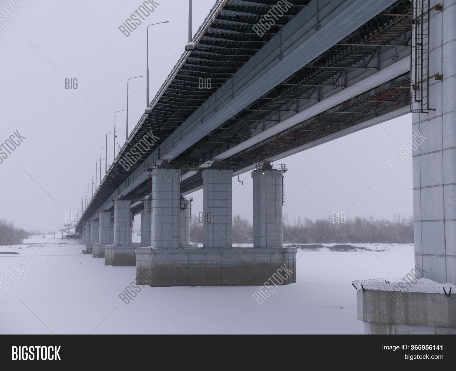 Bridge Across Ob River Image & Photo (Free Trial) | Bigstock