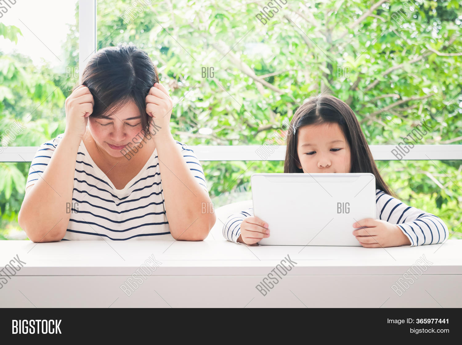 Mother Very Stressed Image & Photo (Free Trial) | Bigstock