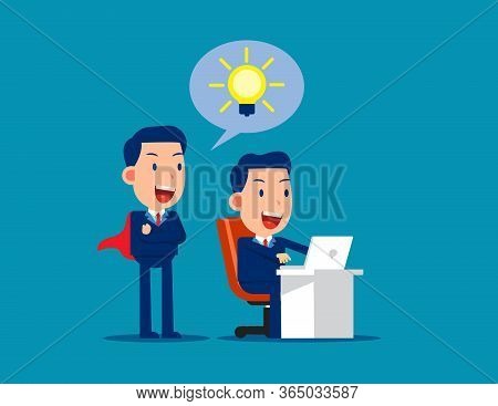Helping Colleague Vector & Photo (Free Trial) | Bigstock