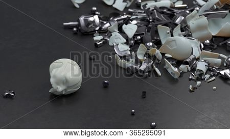 Parts Broken Robot On Image & Photo (Free Trial) | Bigstock