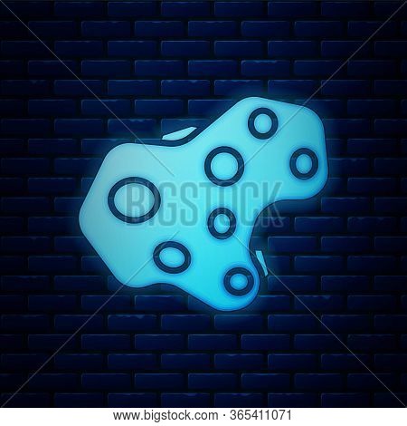 Glowing Neon Asteroid Vector & Photo (Free Trial) | Bigstock