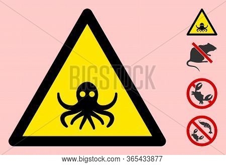 Vector Octopus Flat Vector & Photo (Free Trial) | Bigstock