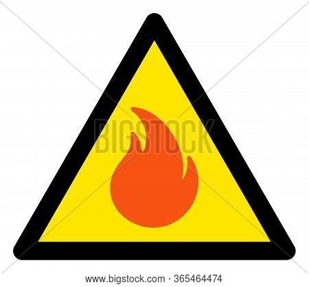 Raster Fire Flat Image & Photo (Free Trial) | Bigstock