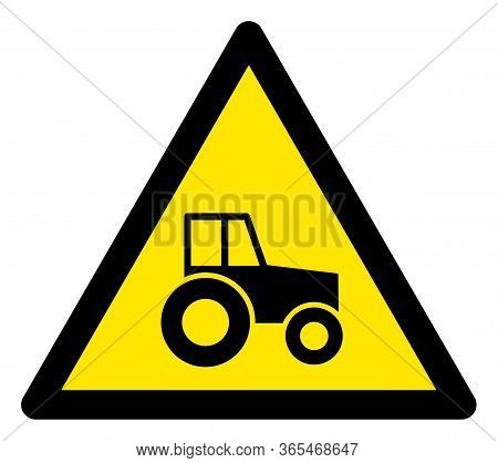 Raster Tractor Flat Image & Photo (Free Trial) | Bigstock