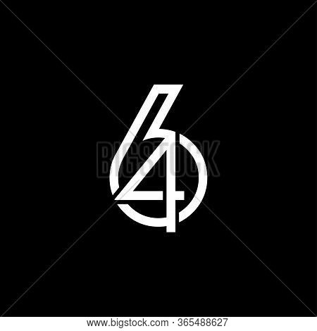 Number 64 Logo Icon Vector & Photo (Free Trial) | Bigstock