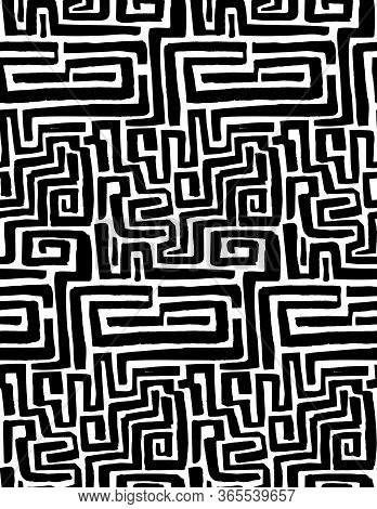 Maze Seamless Pattern Vector & Photo (Free Trial) | Bigstock