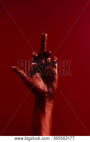 Red Painted Hand Image & Photo (Free Trial) | Bigstock