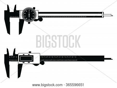 Vernier Caliper. Dial Vector & Photo (Free Trial) | Bigstock